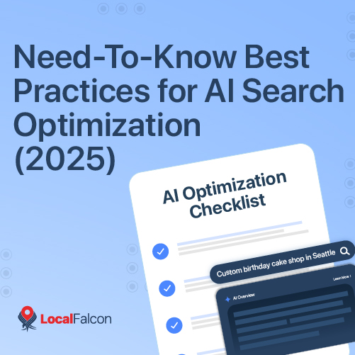 11 Best Practices for AI Search Optimization (2026 Update) - Local Falcon